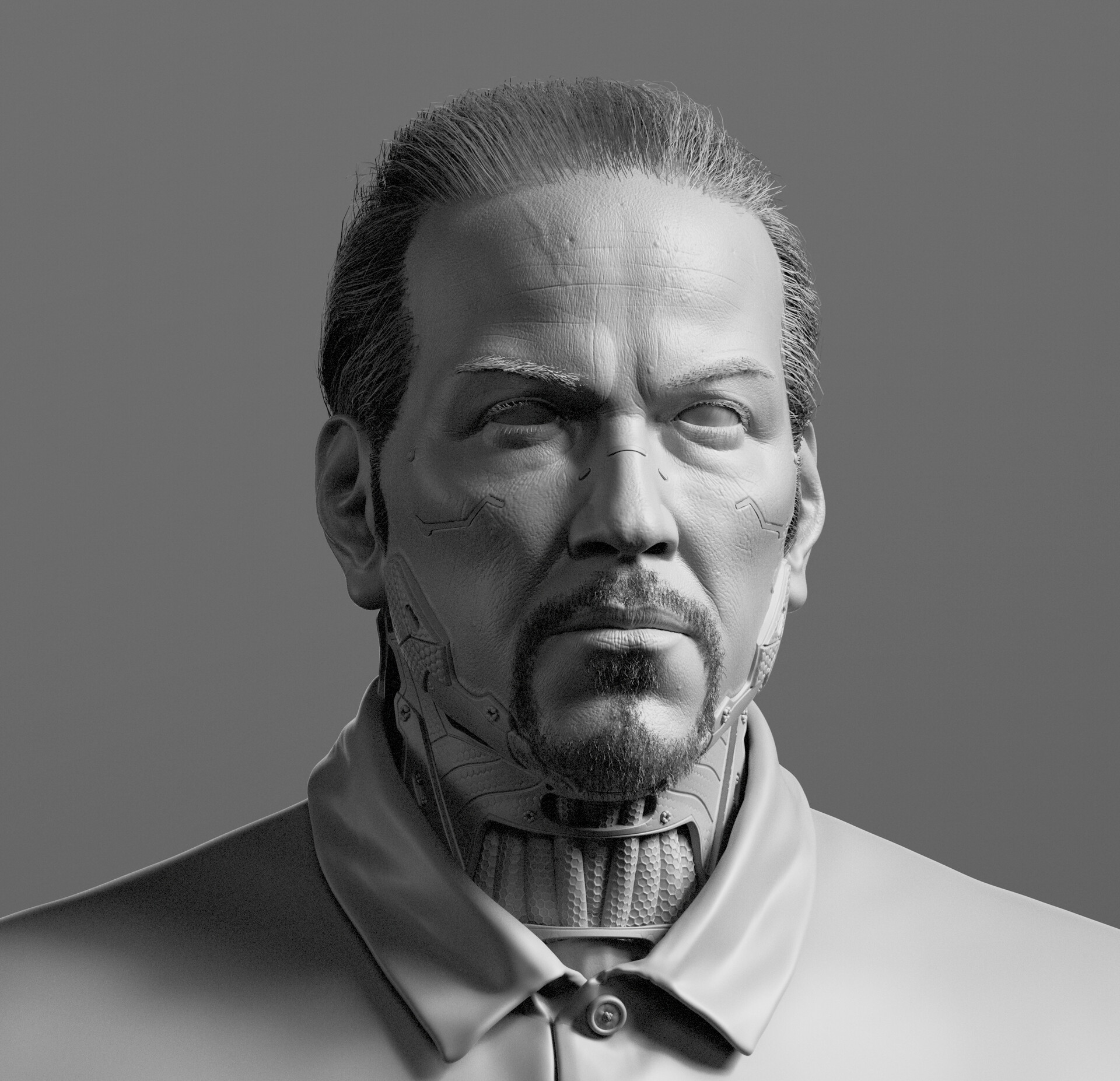 ArtStation - Goro Takemura Clay Render