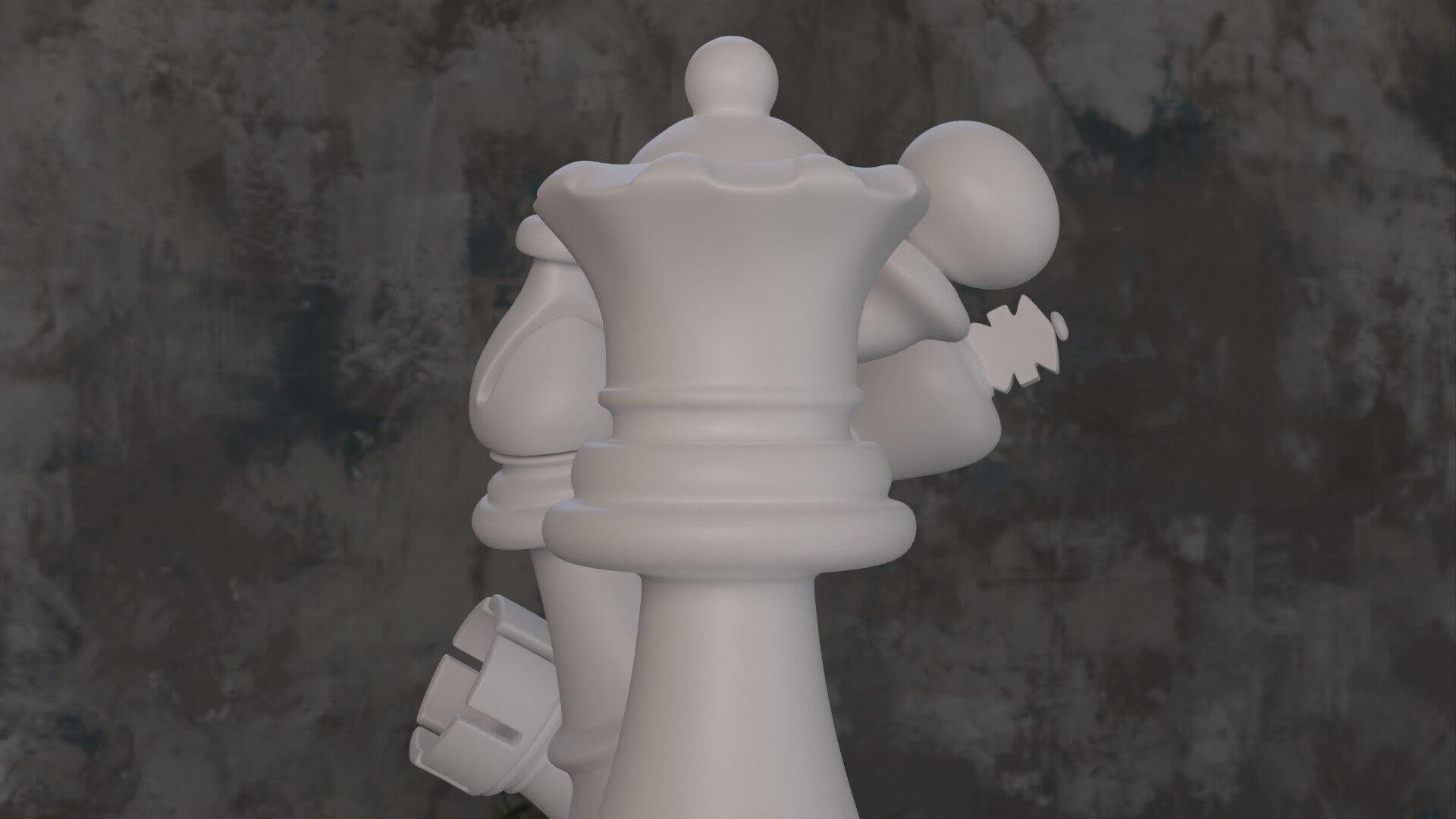 ArtStation - Chess - Pawn, Bishop, Rook, Queen, and King