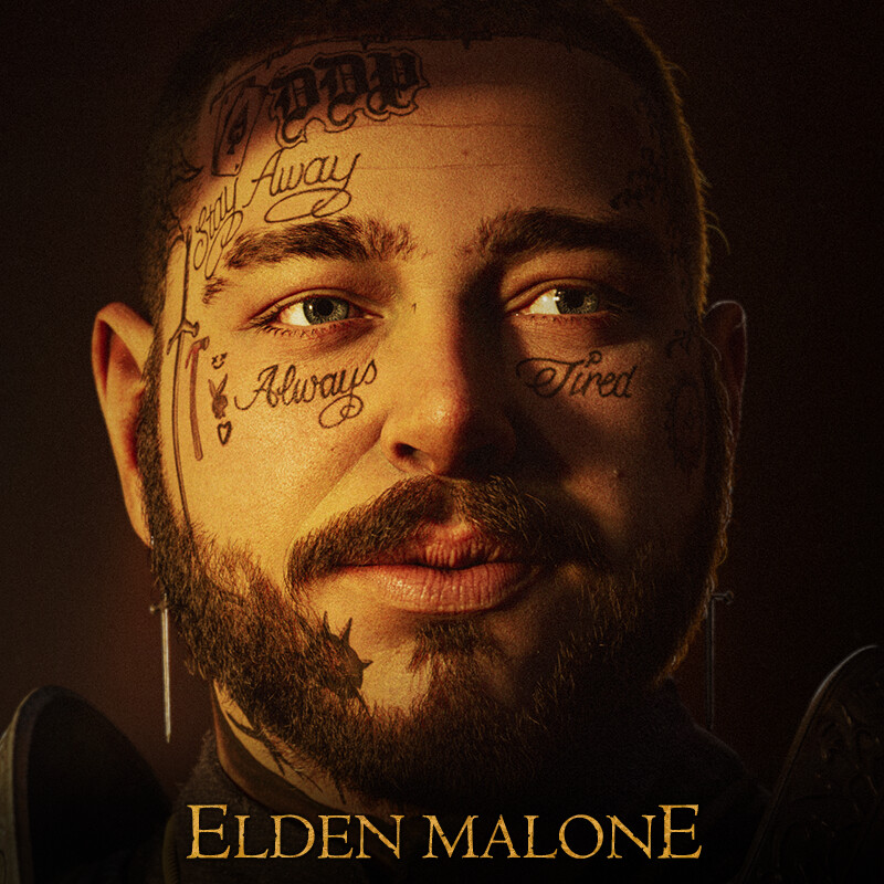 ArtStation - Elden Malone - Post Malone in Elden Ring