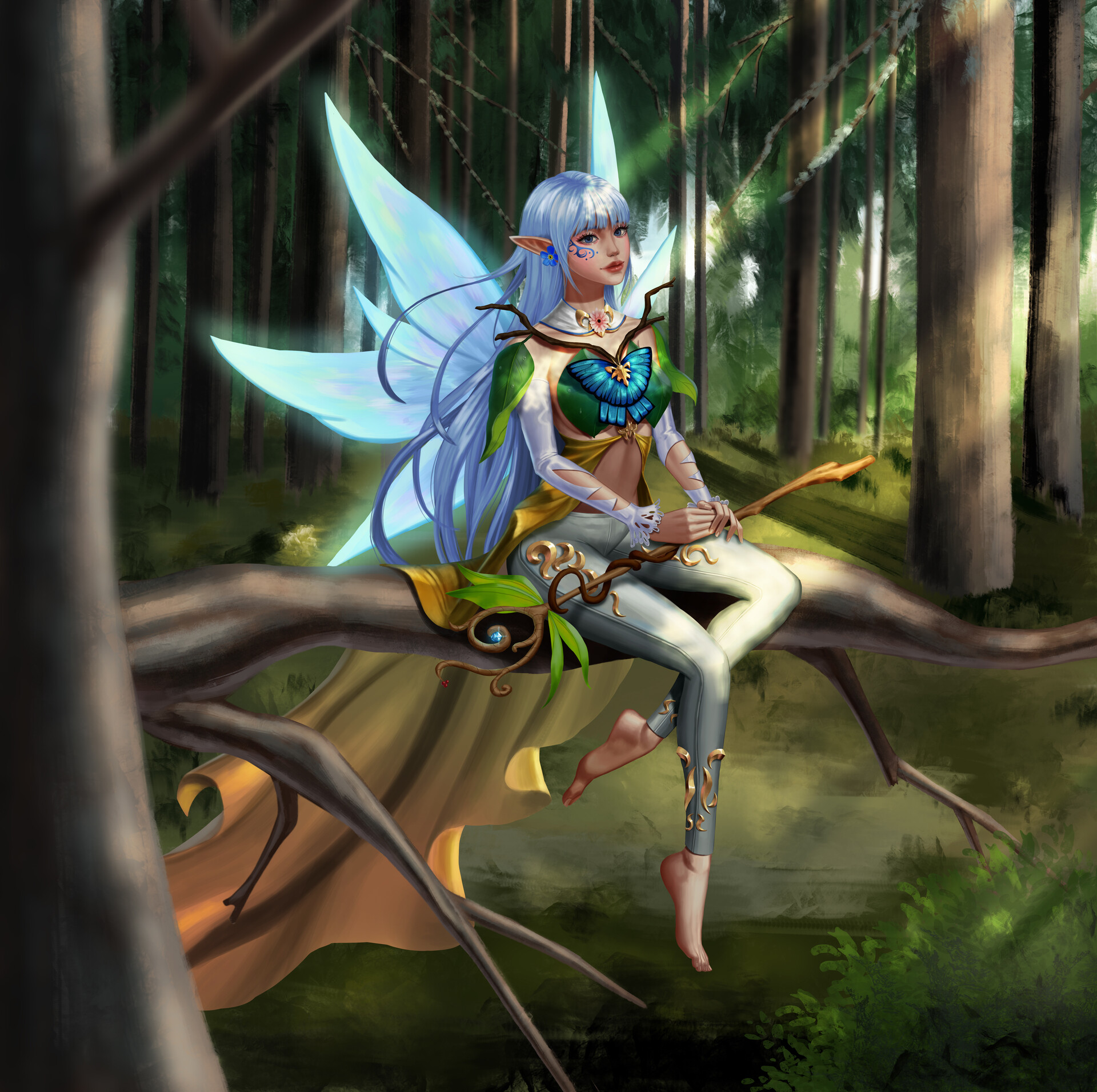 ArtStation - Nymph (Edit Add Background)