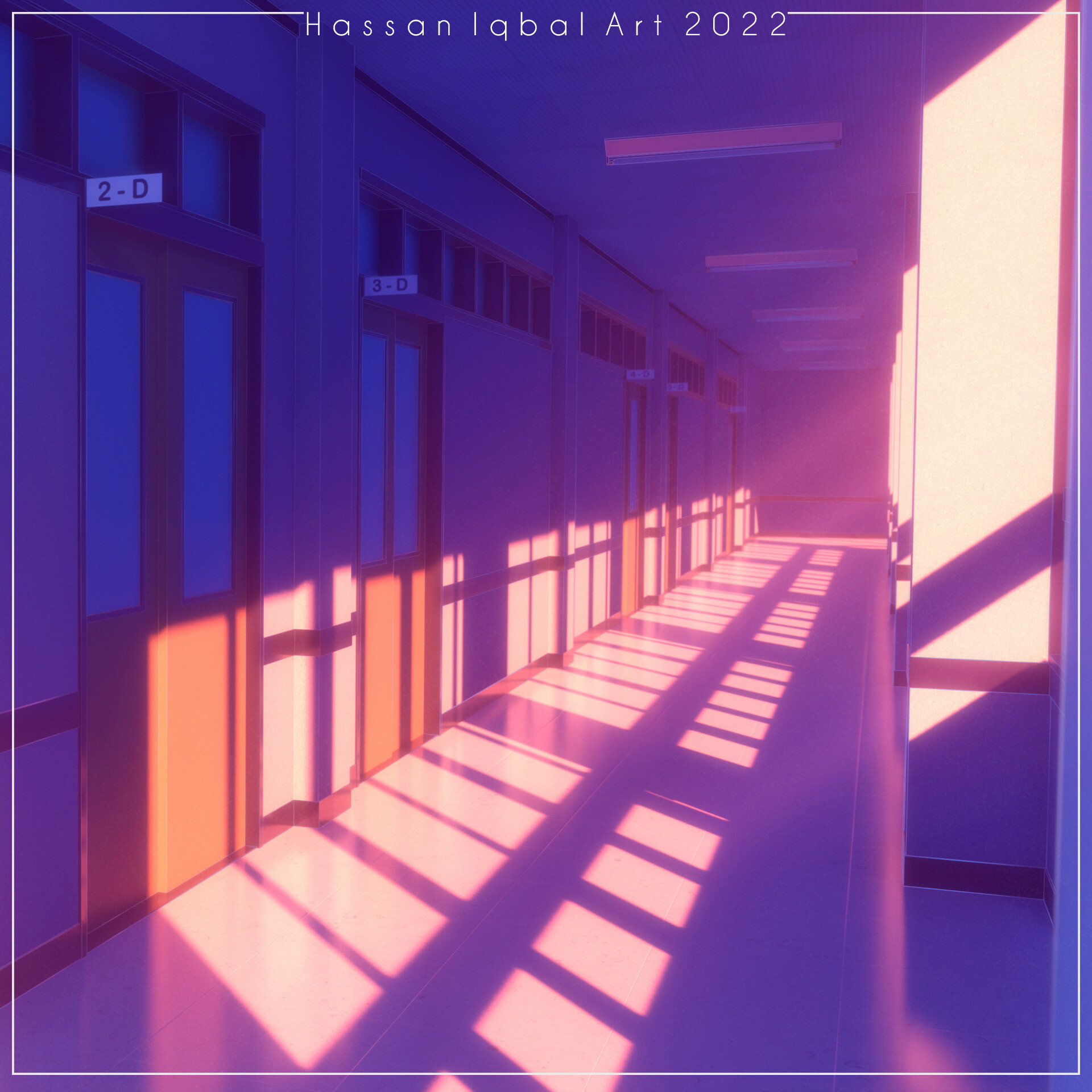 ArtStation - School Sunset #1