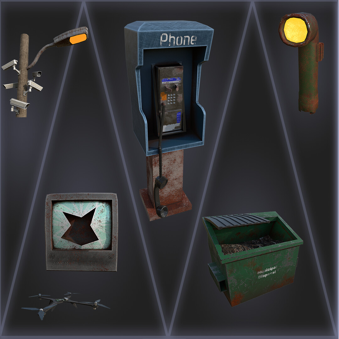 ArtStation - Urban Dystopia Props