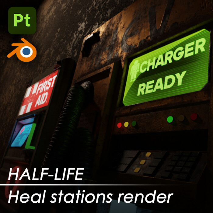 ArtStation - Half life - HEV Station - First Aid Station