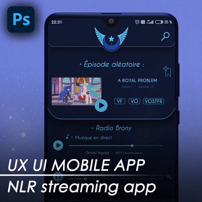 ArtStation - UX-UI design training - Mobile video streaming app