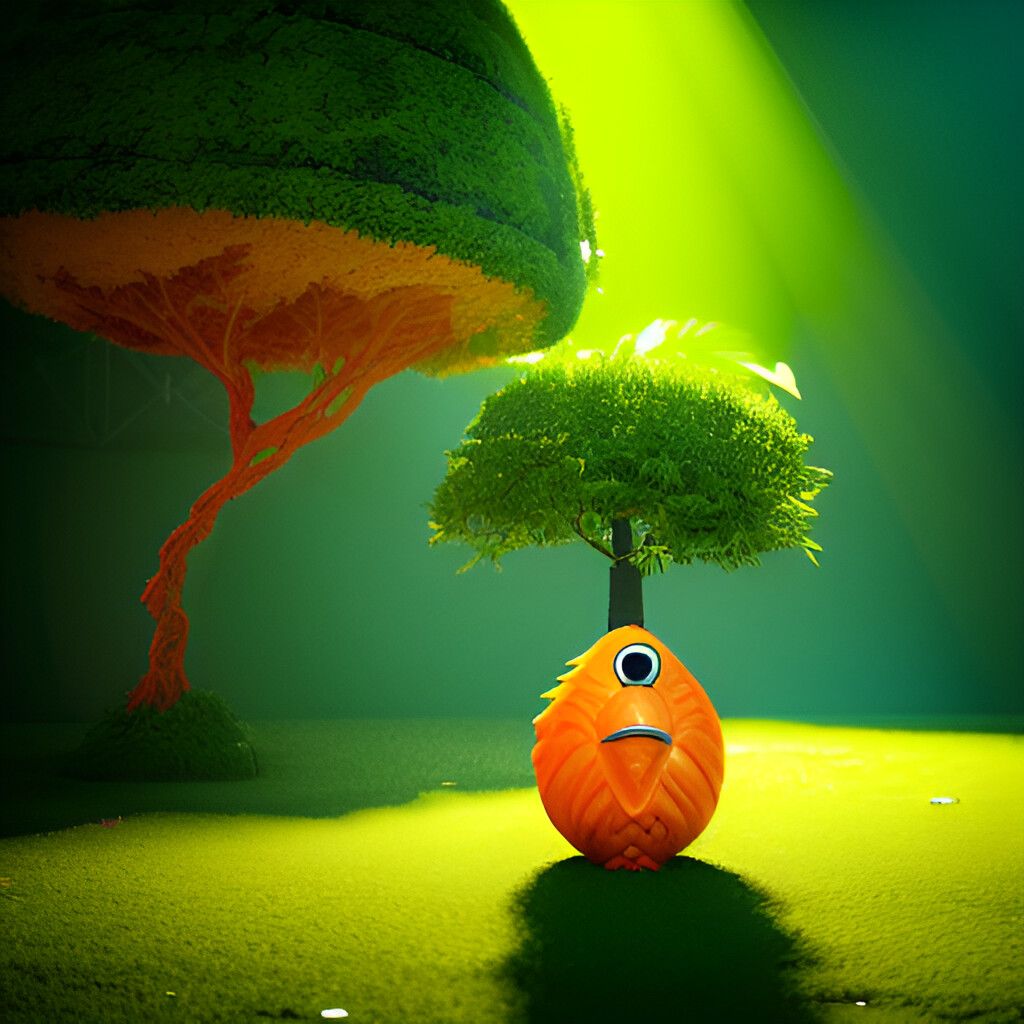 ArtStation - Fish with one eye AI Art