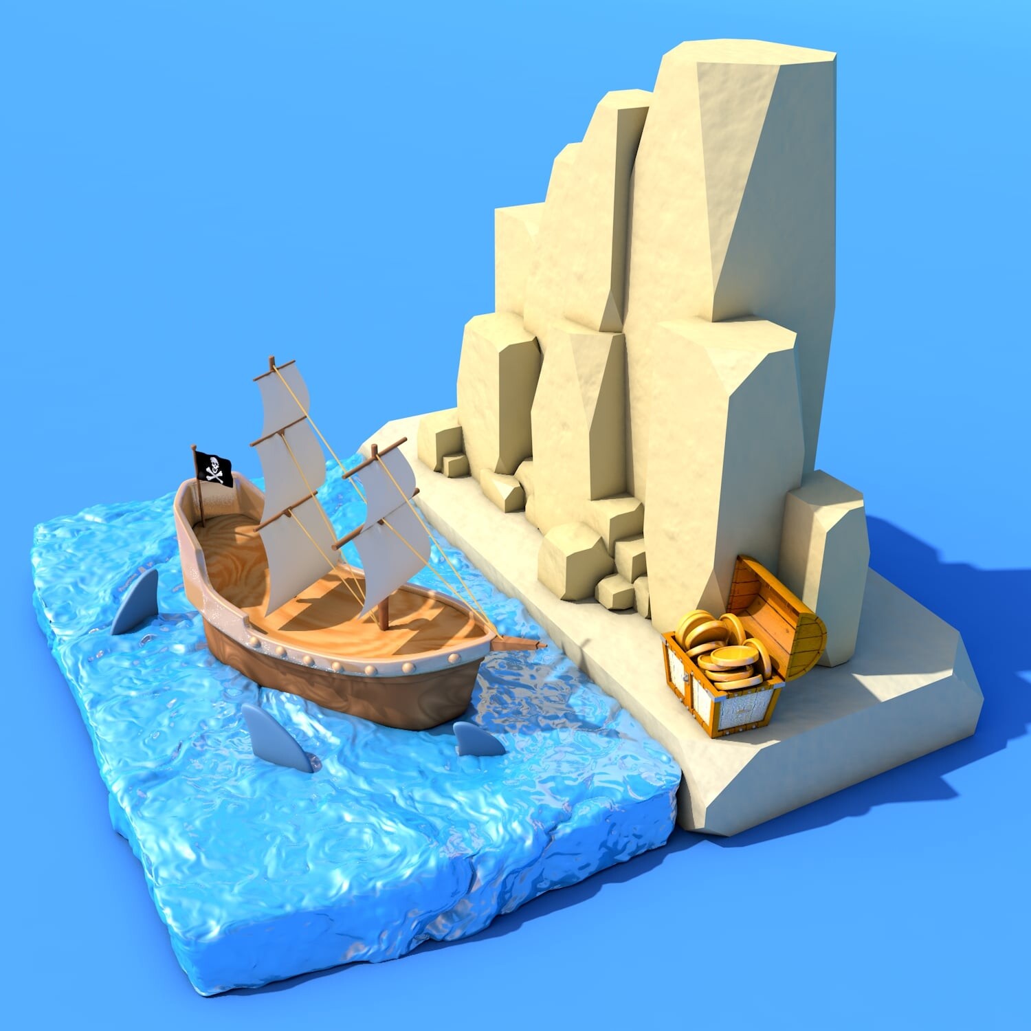 ArtStation - Low poly Game environment