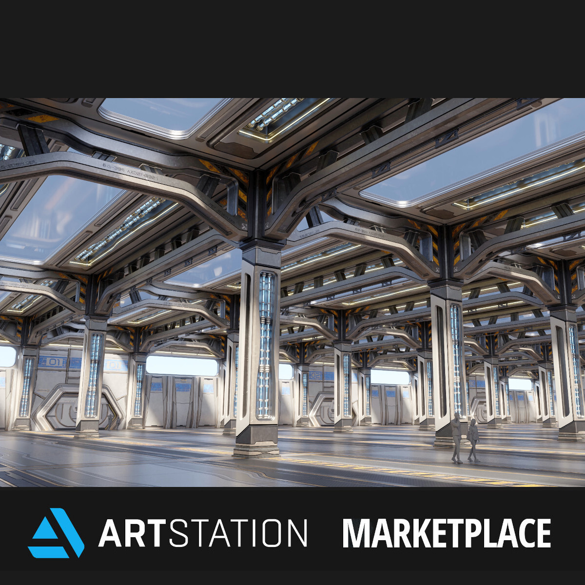 ArtStation - Sci-Fi Warehouse / Hall