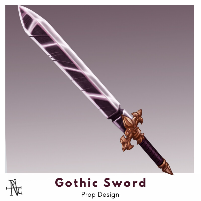ArtStation - Gothic Sword - Prop Design