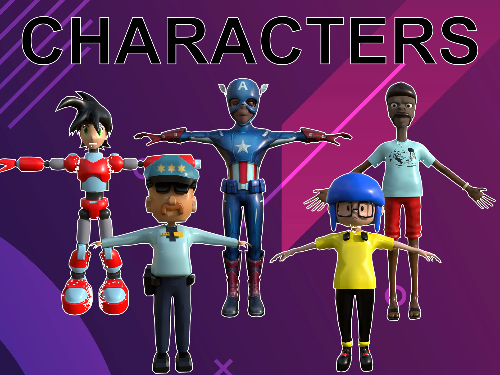 ArtStation - GAME CHARACTER (lOW POLY)