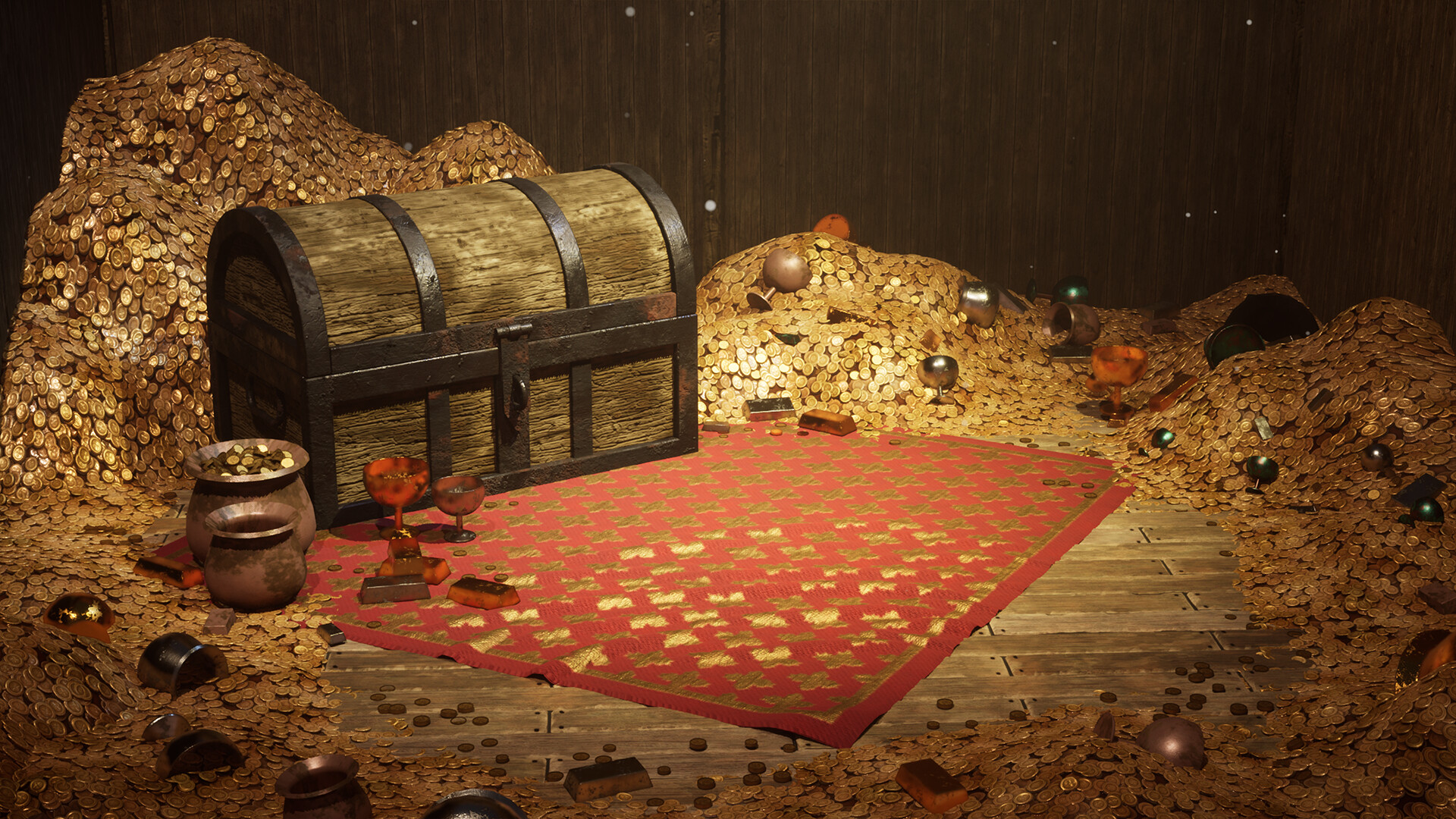 ArtStation - Treasure Hoard Texture Showcase - Substance Designer ...