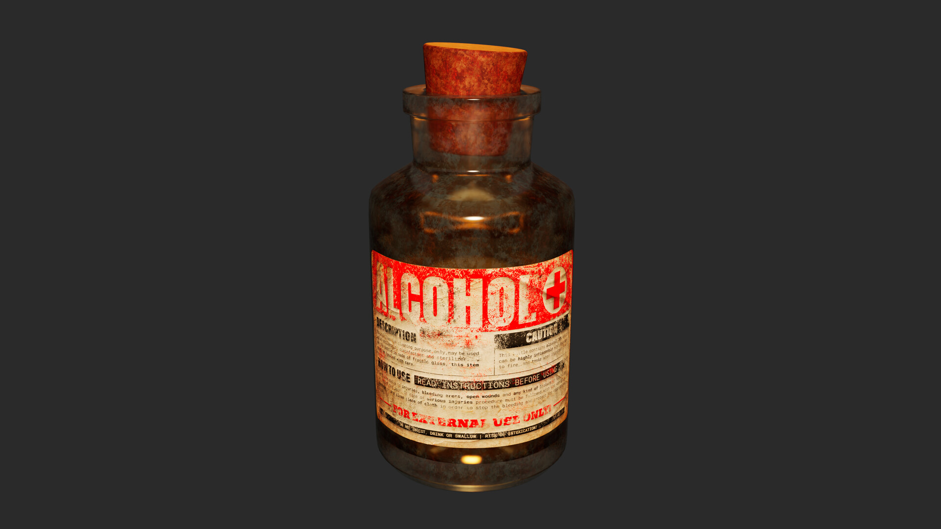 ArtStation - Alcohol Bottle Prop