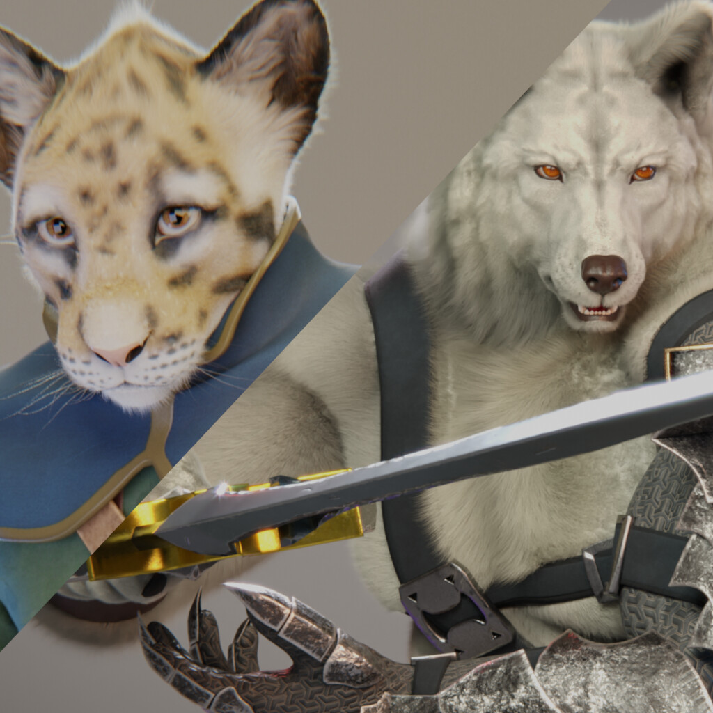 ArtStation - Fur Lookdev Study