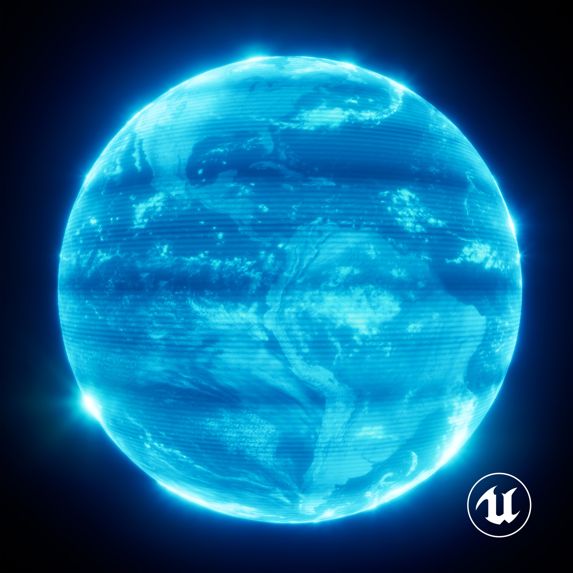 ArtStation - "Hologram Shader" Animated Material in Unreal Engine 5