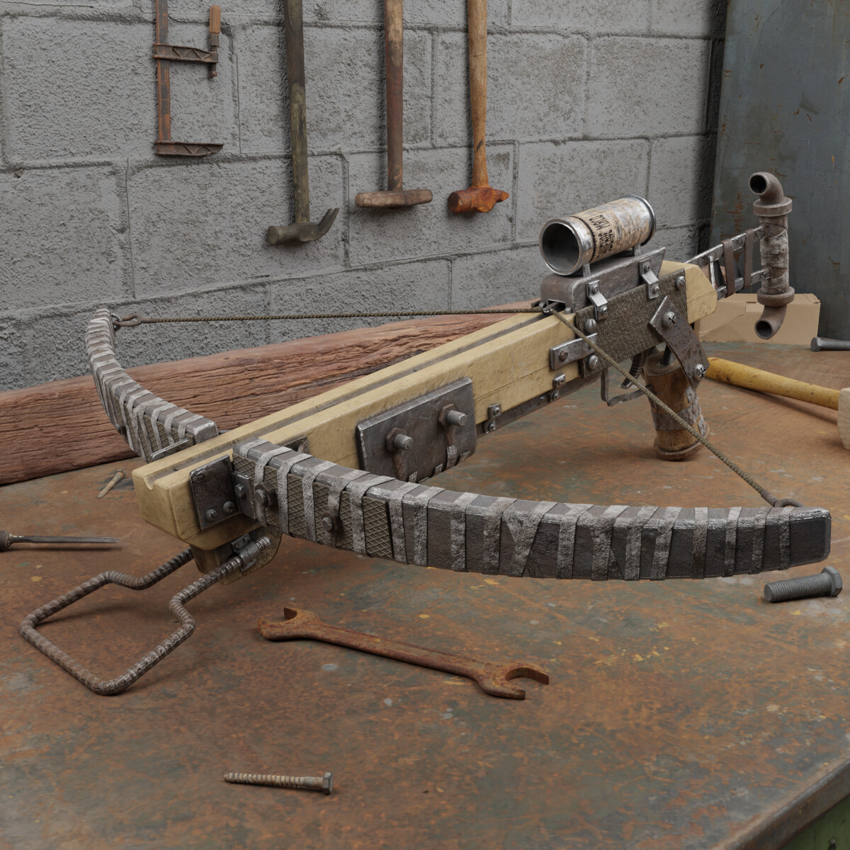 ArtStation - Homemade crossbow