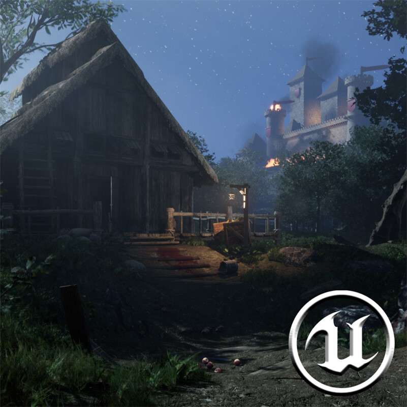 ArtStation - Medieval Home in the Forest