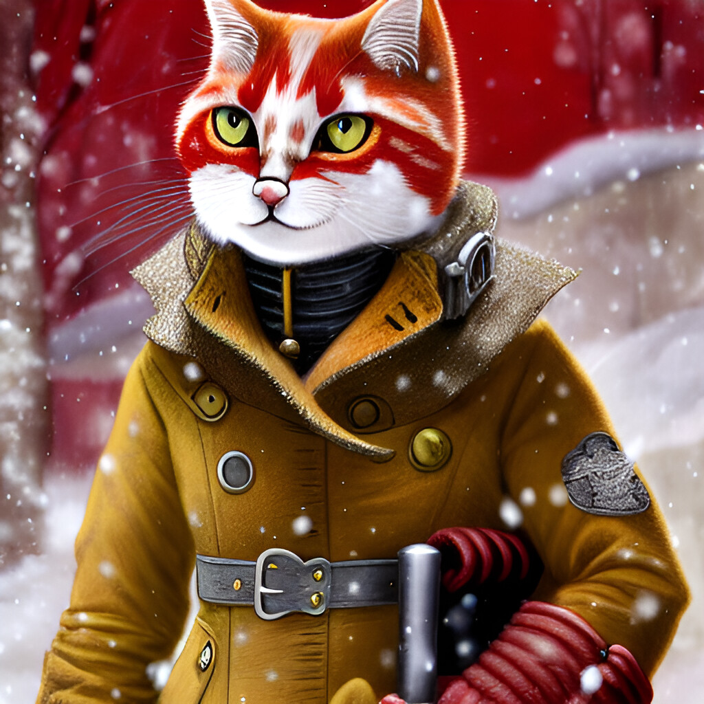 ArtStation - Red cat for a walk AI Art