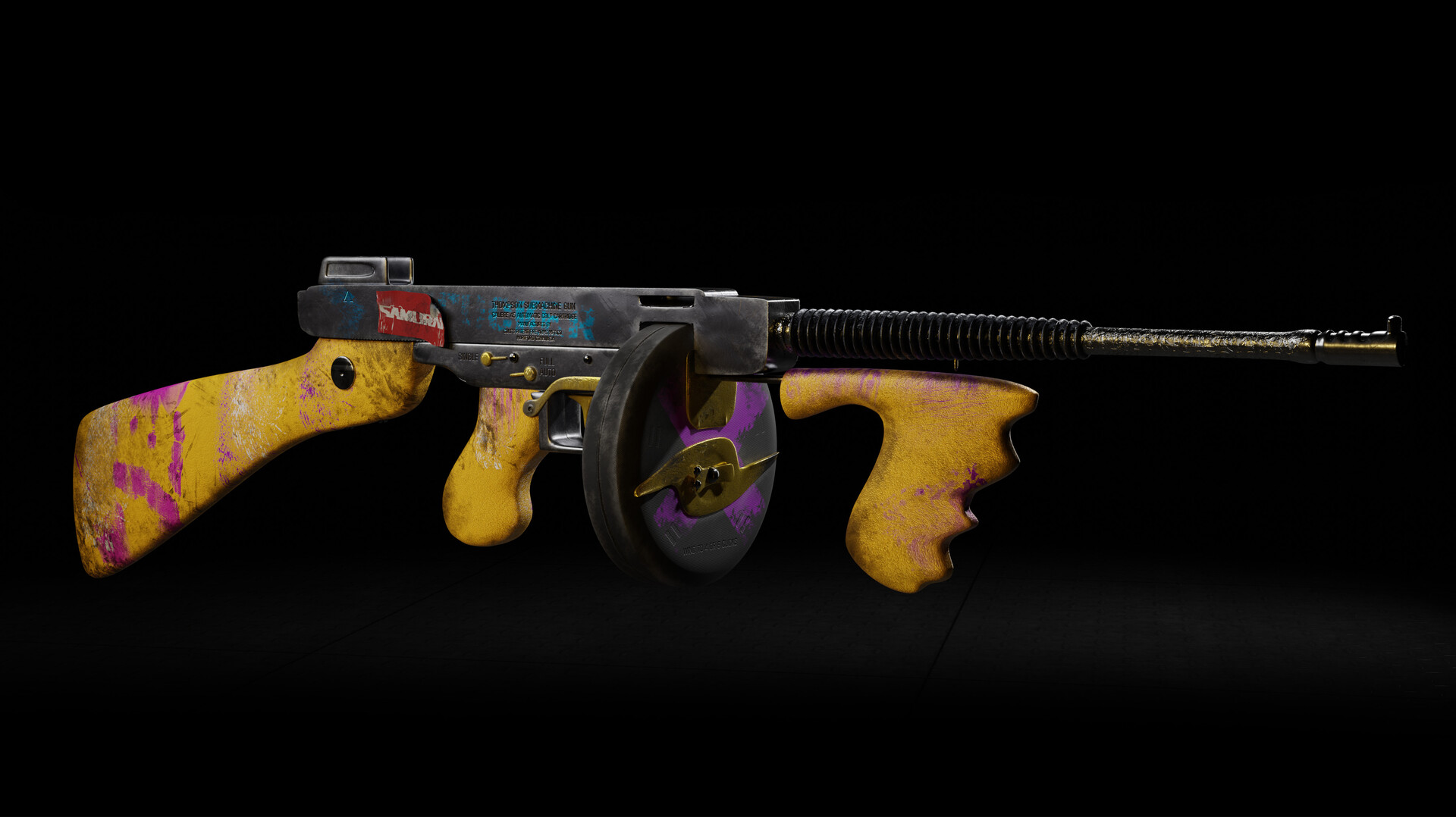 ArtStation - Cyber Thompson Gun