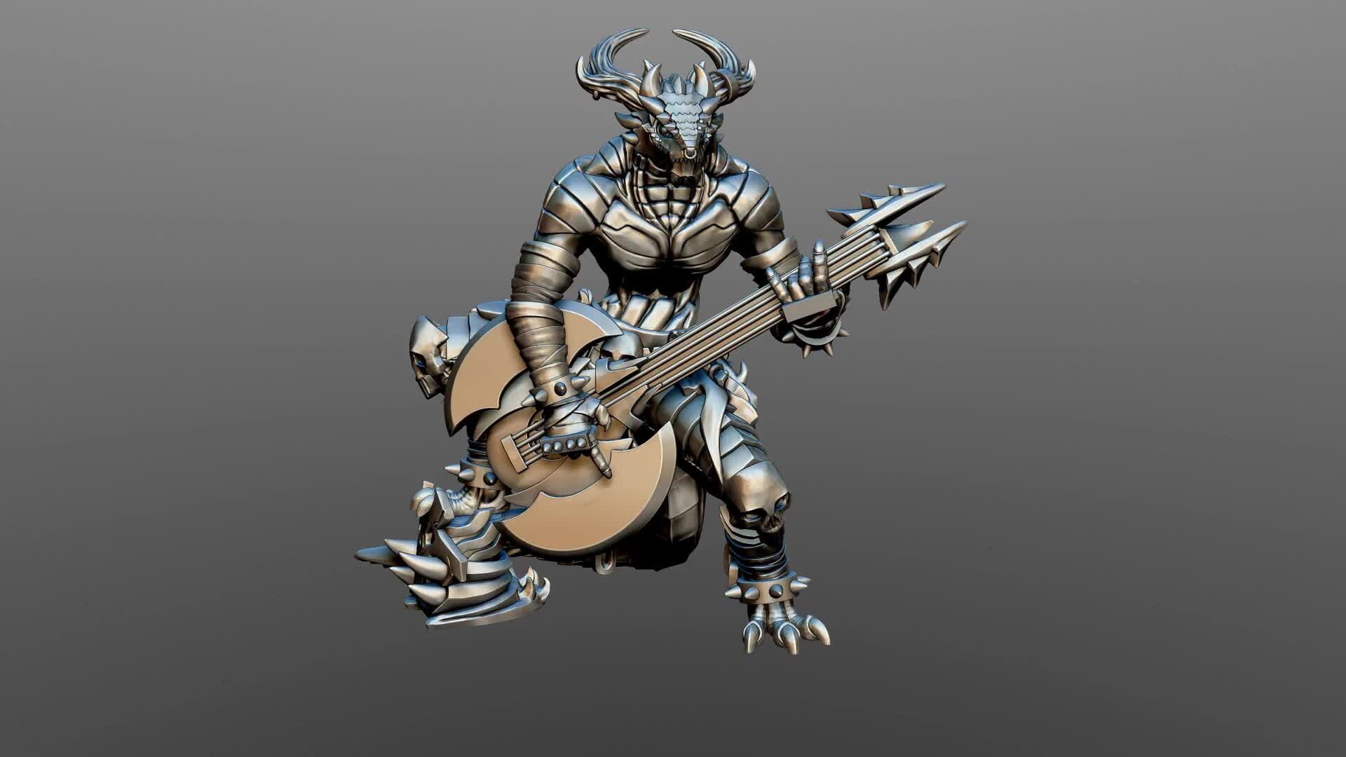 ArtStation - Dragonborn Bard