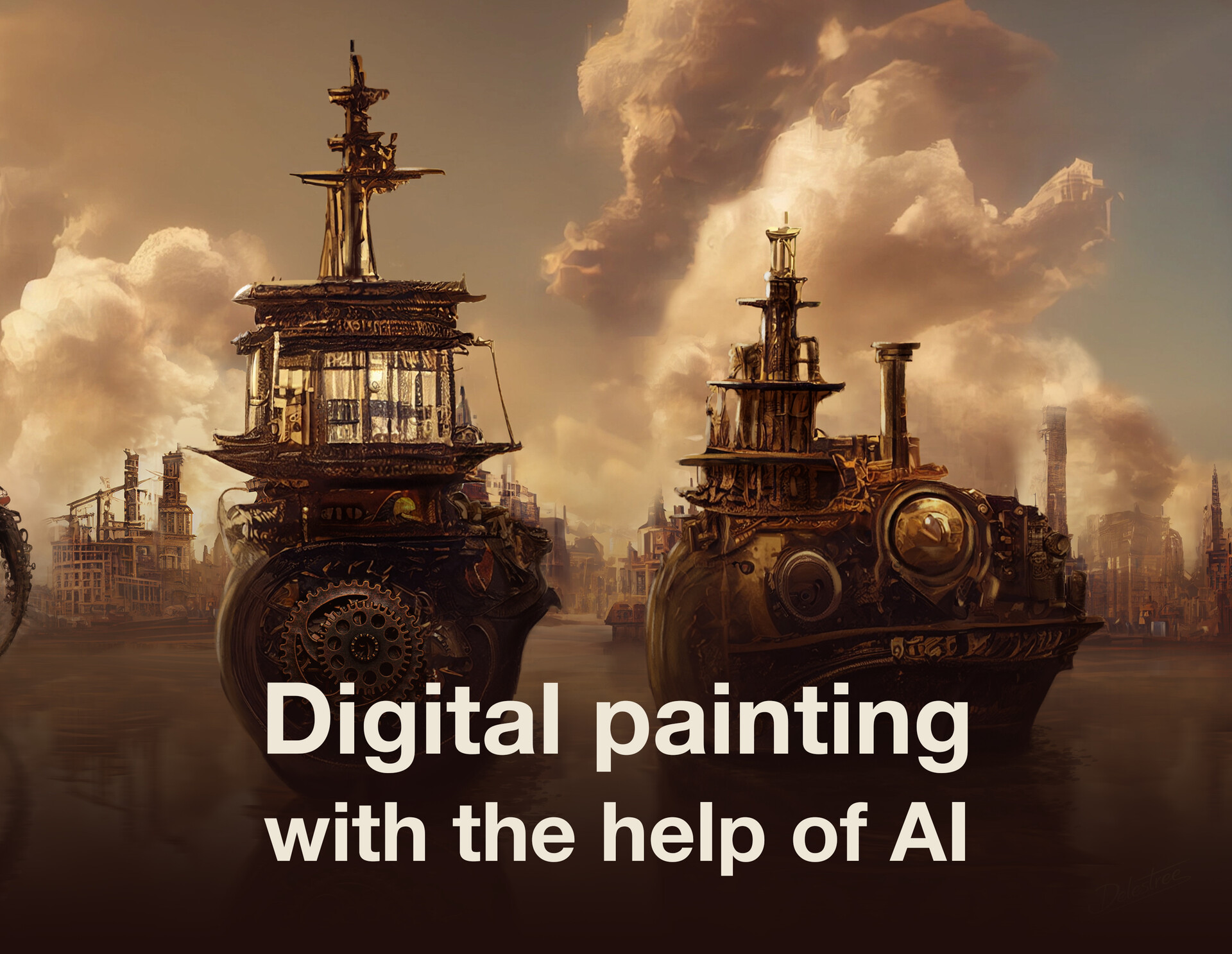 ArtStation - Digital Painting with the help of IA - Part 3 : Steampunk ...