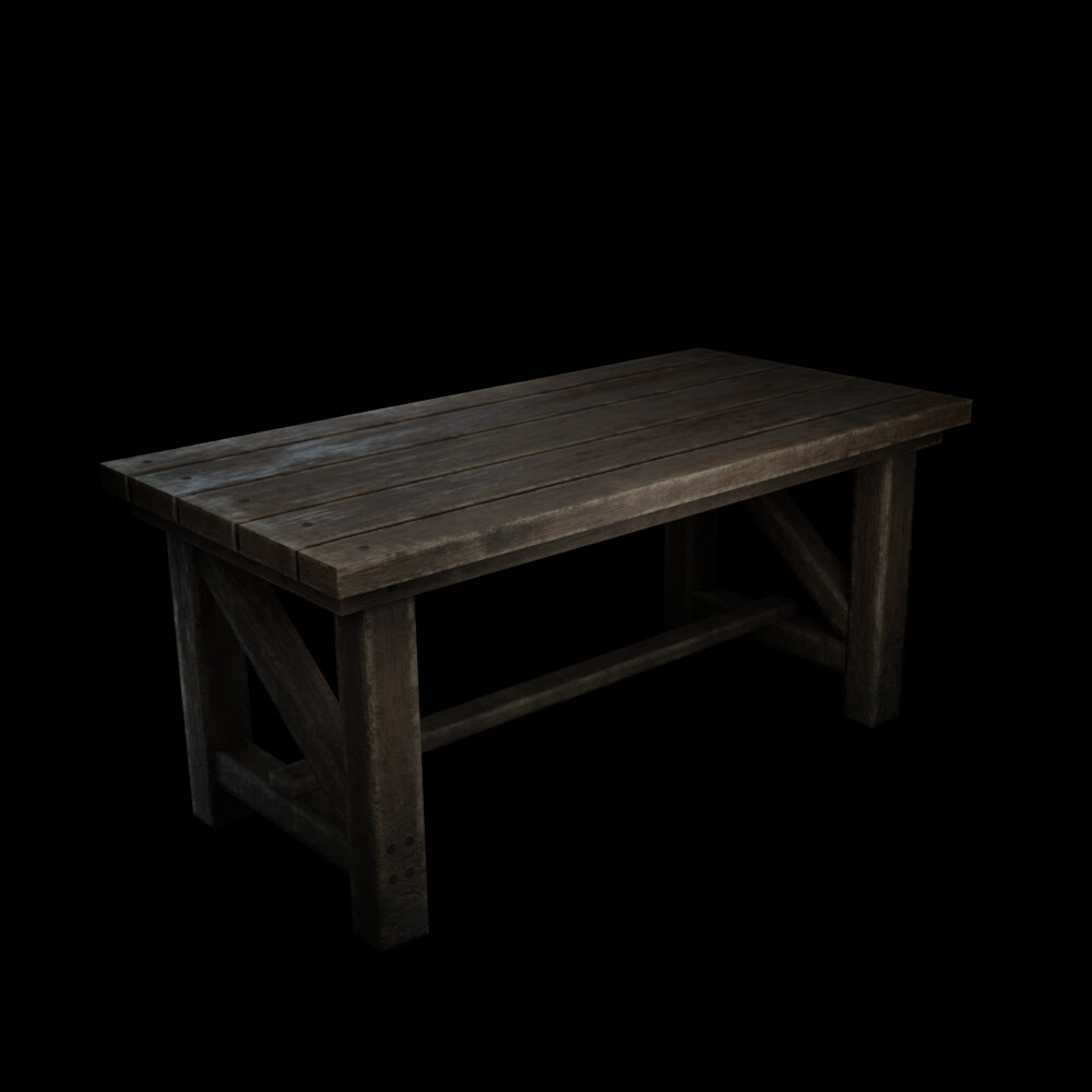 ArtStation - Old Wood Table