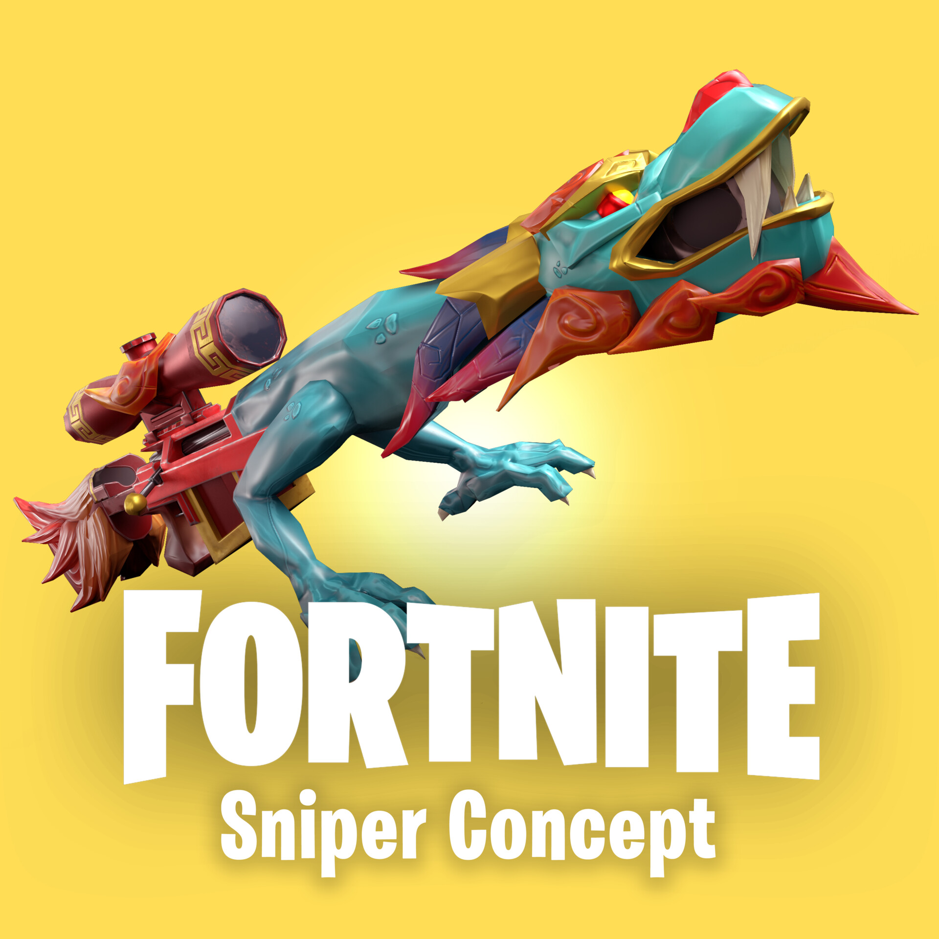 ArtStation - Fortnite Firewalker Heavy Sniper Concept