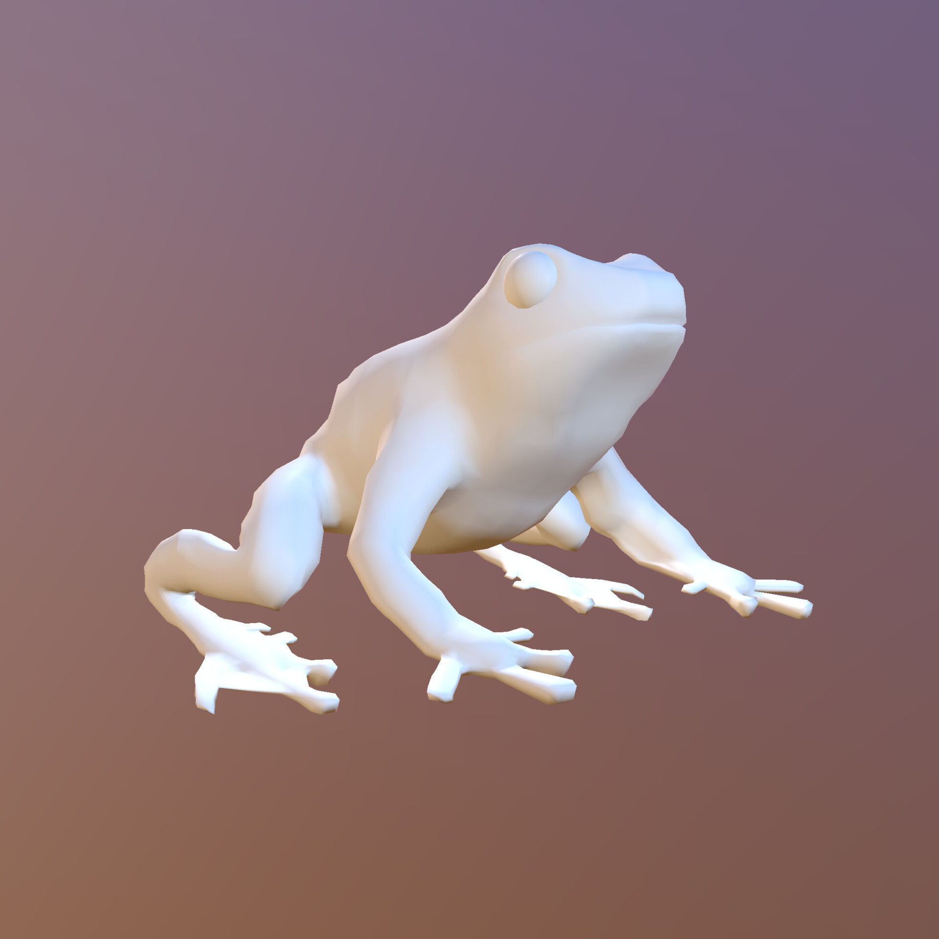 ArtStation - High and Low Poly Frog