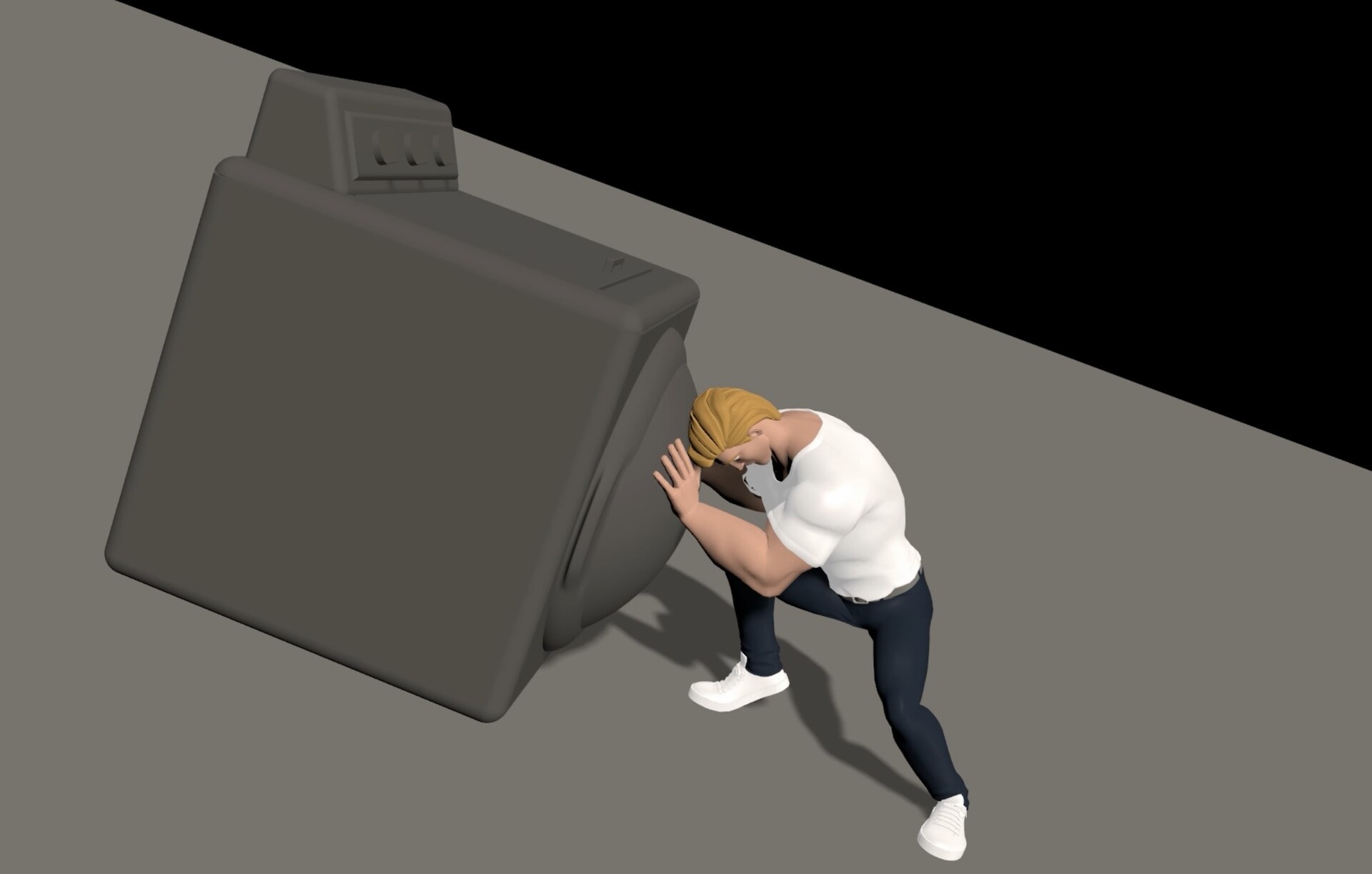 ArtStation - Washing Machine Push Animation (Updated) | Maya