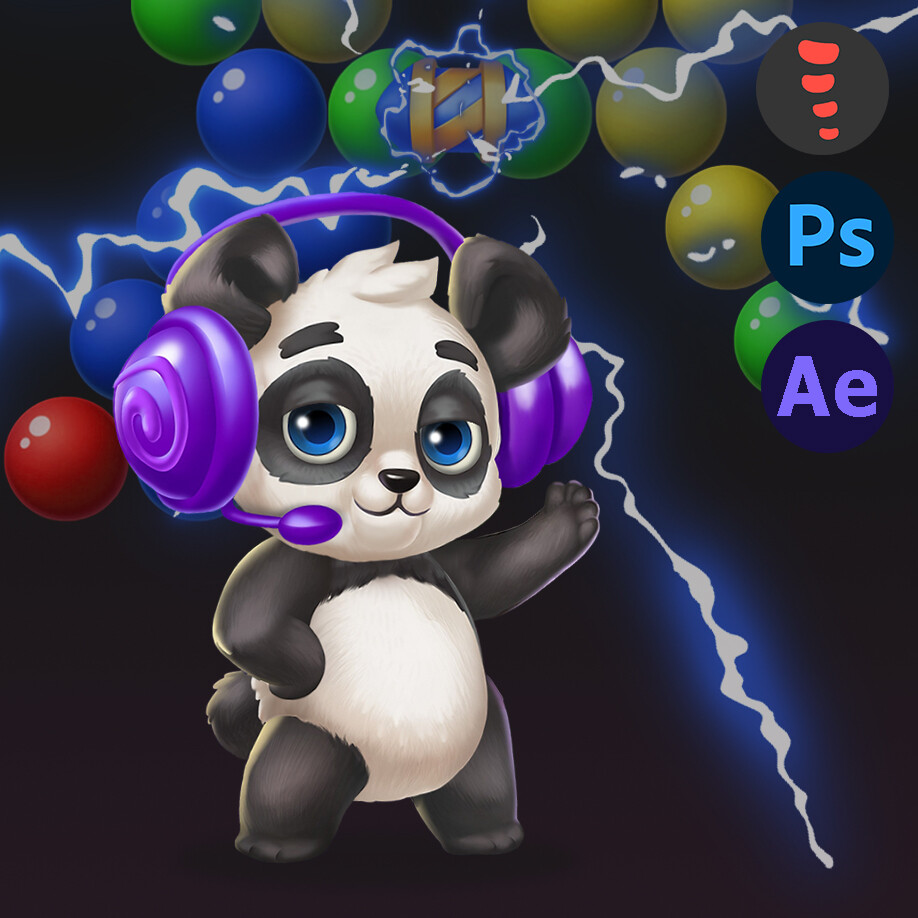 ArtStation - Bubble_shooter|Spine_2D_Panda