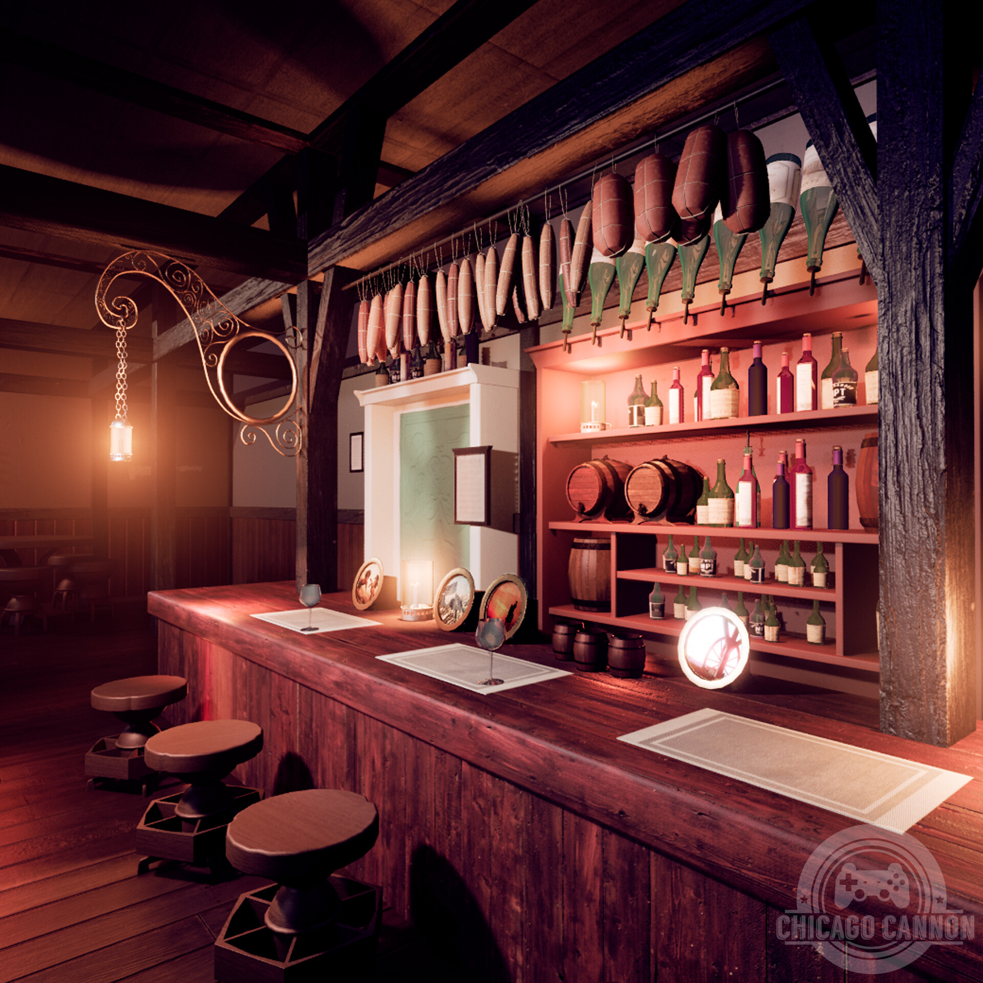 ArtStation - Tavern Interior Breakdown