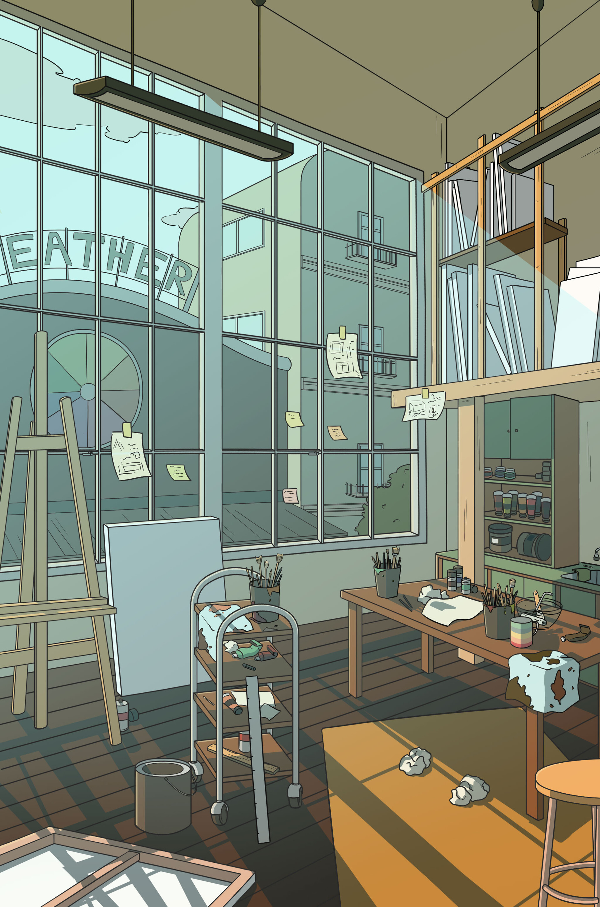 ArtStation - Interior Design - Artist Studio