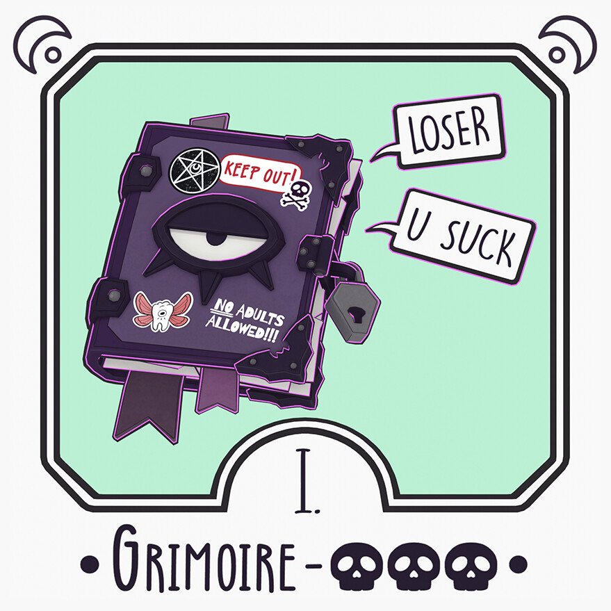 ArtStation - Cursed Relic Nr. 1 - The Grimoire