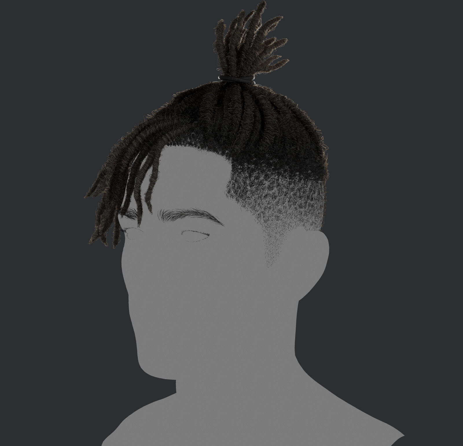 ArtStation - Realtime Male Dreadlocks