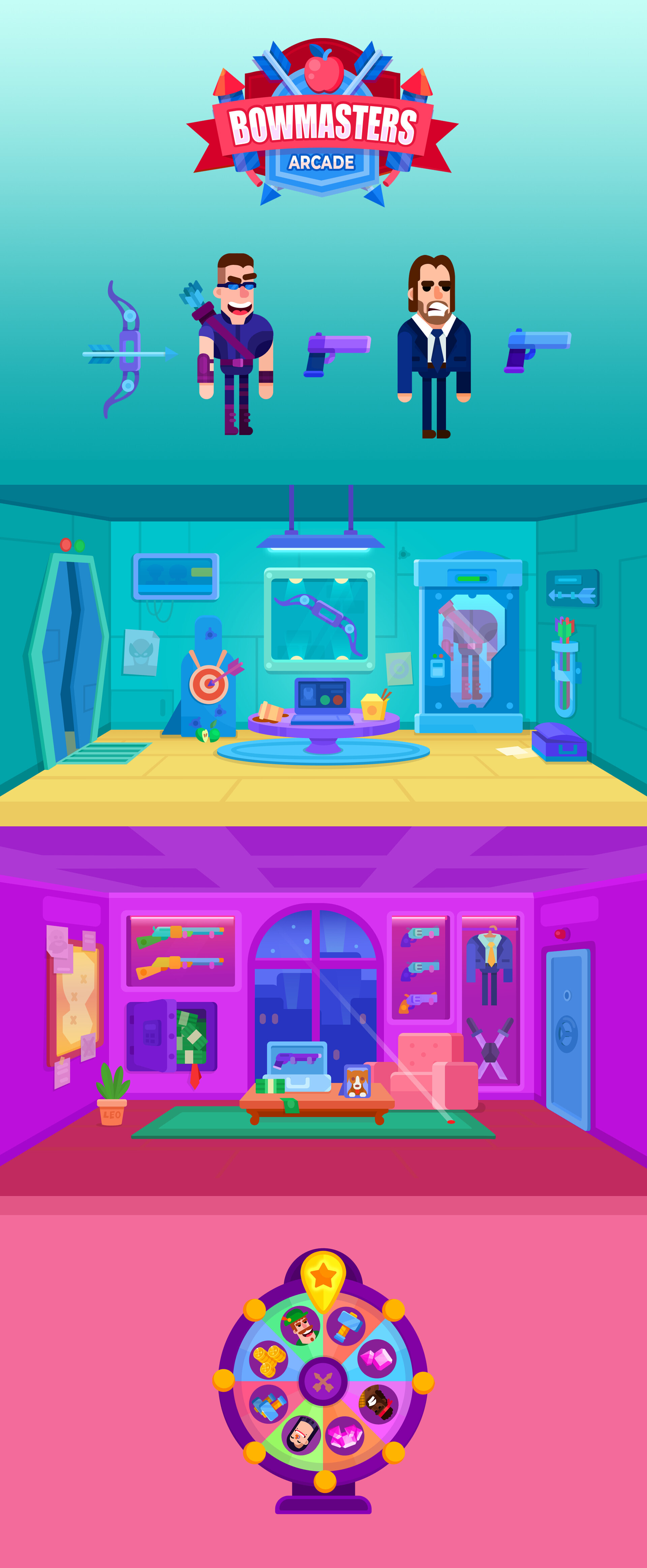 ArtStation - Bowmasters Arcade. Playgendary