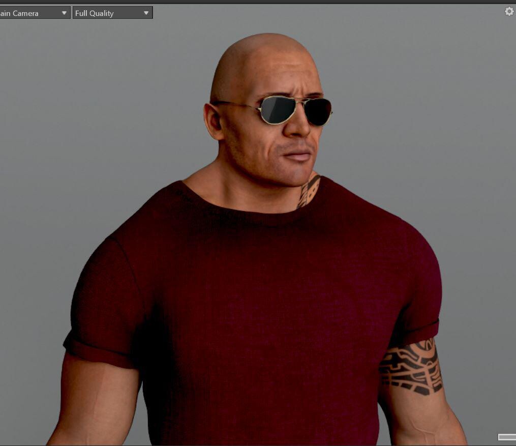 ArtStation - The Rock 3D model