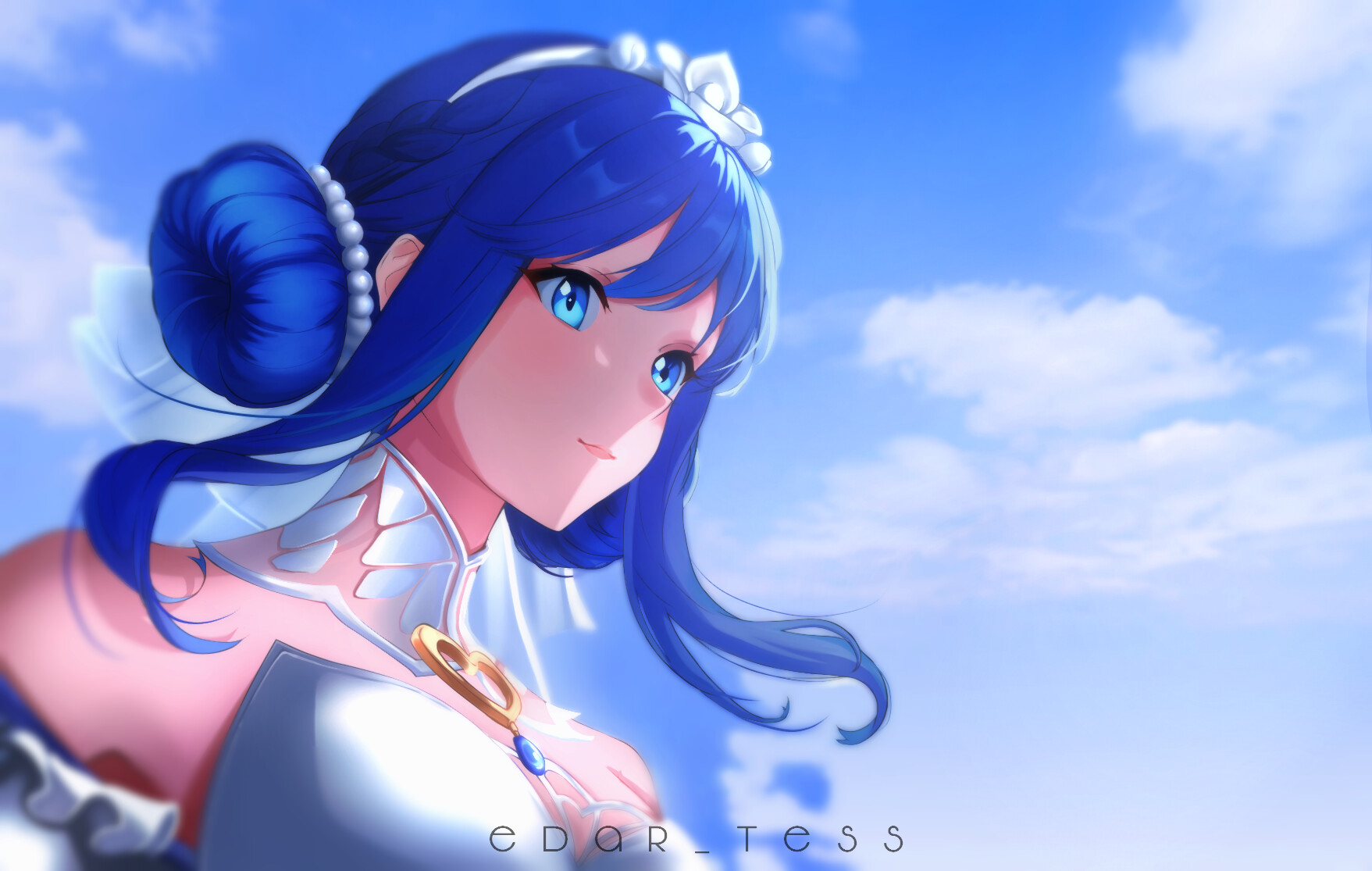 ArtStation - Sona Crystal Rose skin from league of legends.