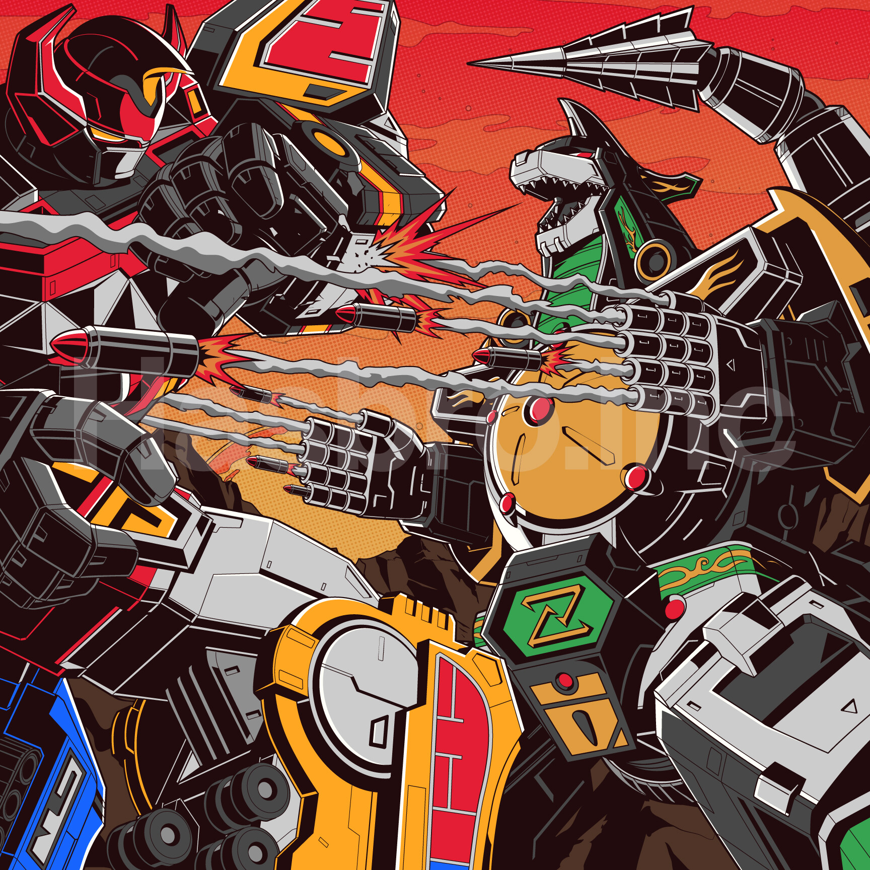 ArtStation - Zord Ascension Project : Dragonzord Inner Packaging ...