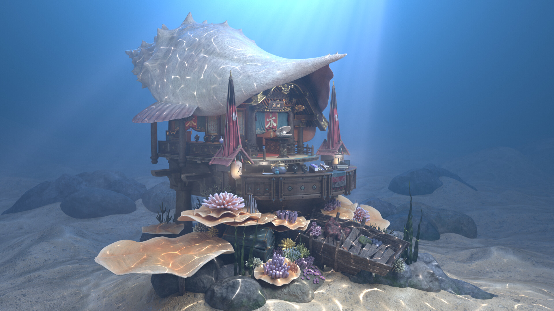 ArtStation - Shell Pavilion