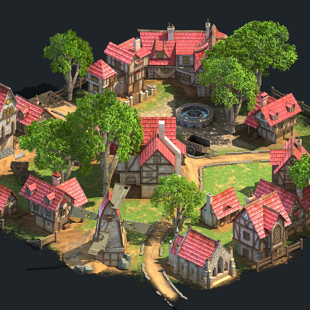 ArtStation - The village