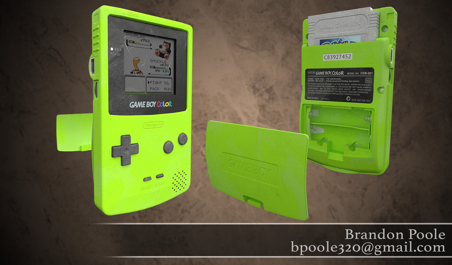 ArtStation - Gameboy Color Model