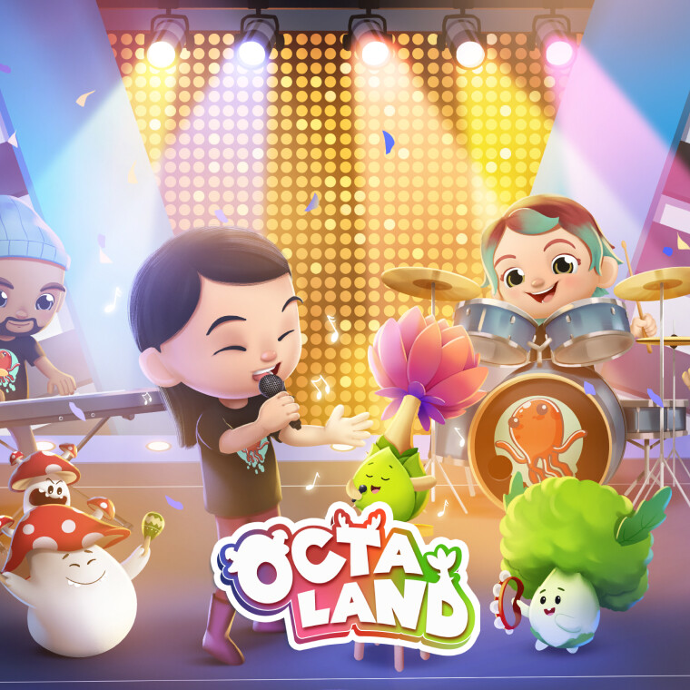 ArtStation - the Flying Octopus band on stage