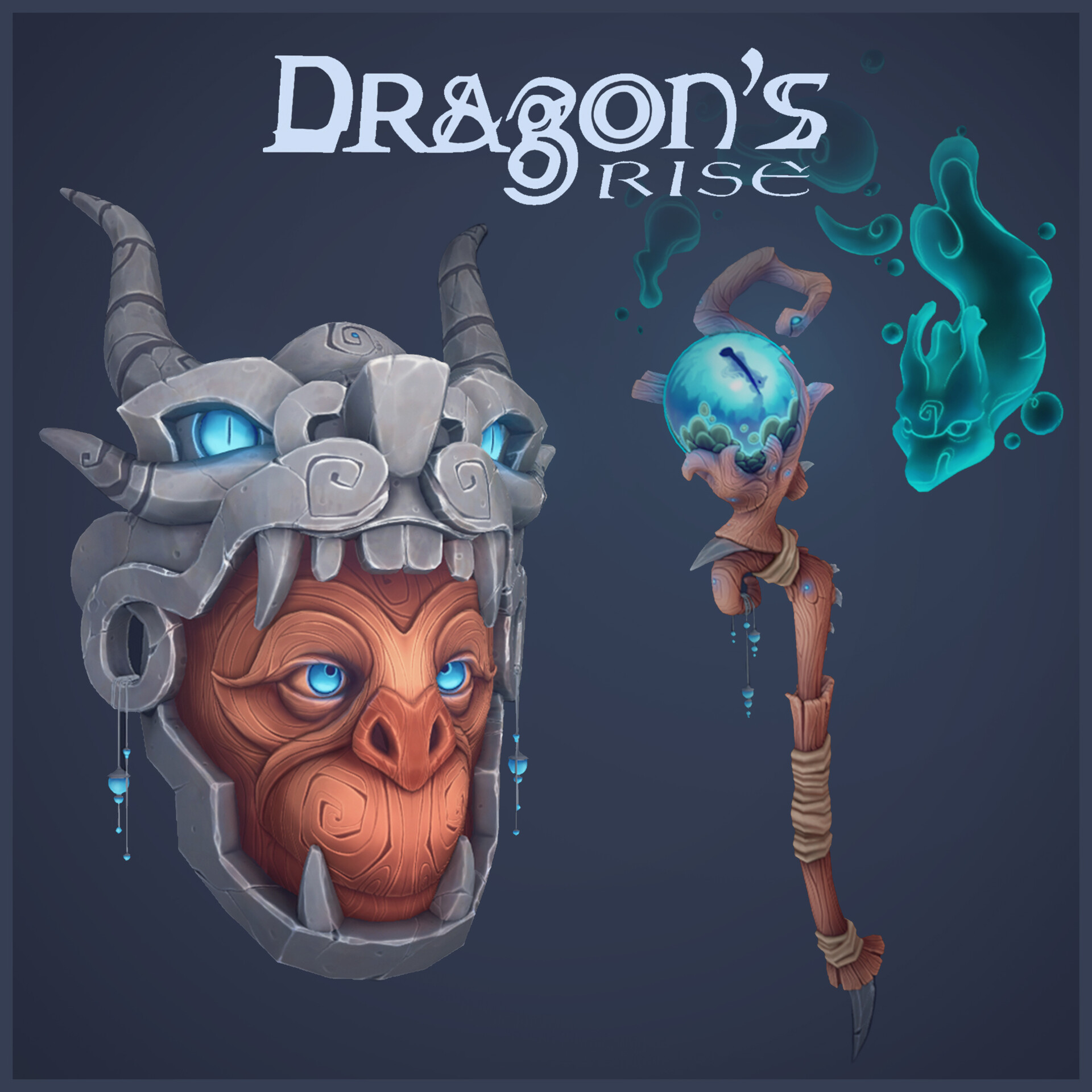 ArtStation - Totems and Dragons - Artstation Challenge "Dragon's Rise ...