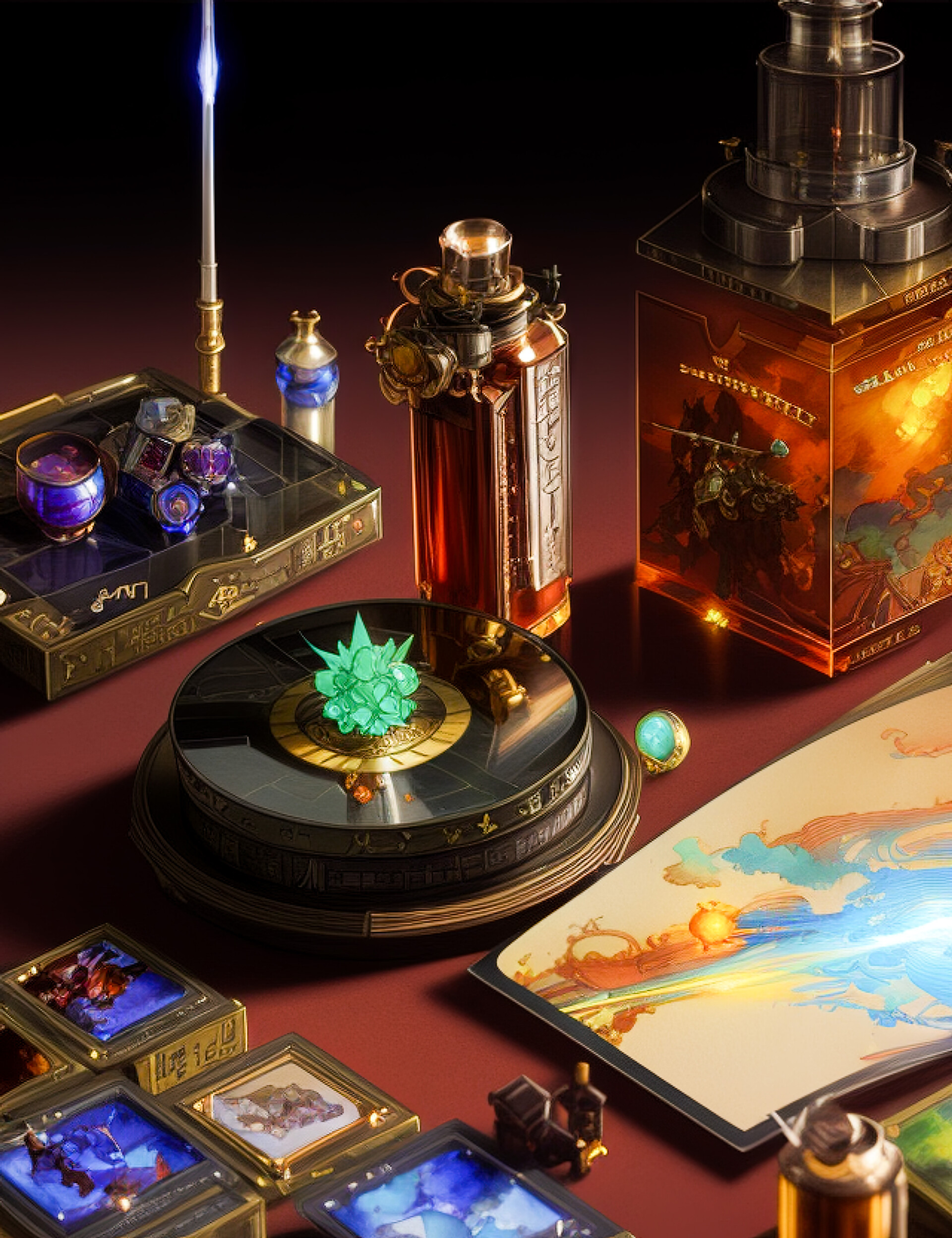 ArtStation - Potions in Mixed AI generators