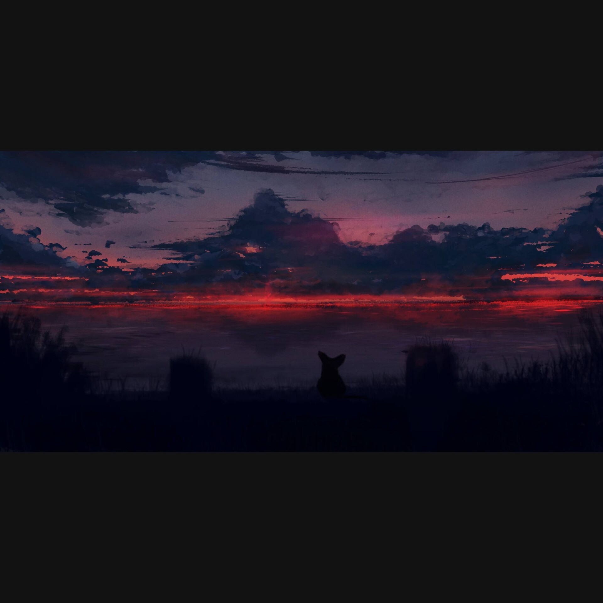ArtStation - Cat Sunset