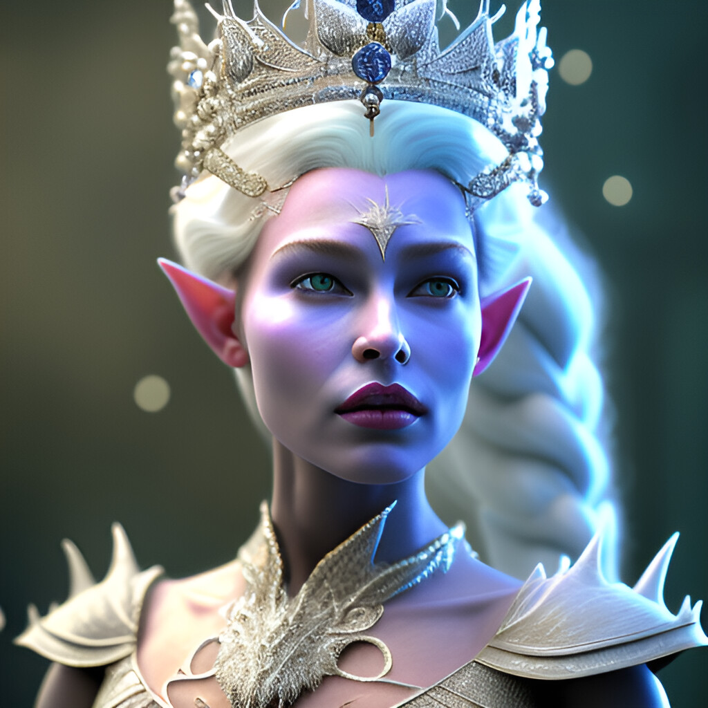 ArtStation - Snow Queen Elf