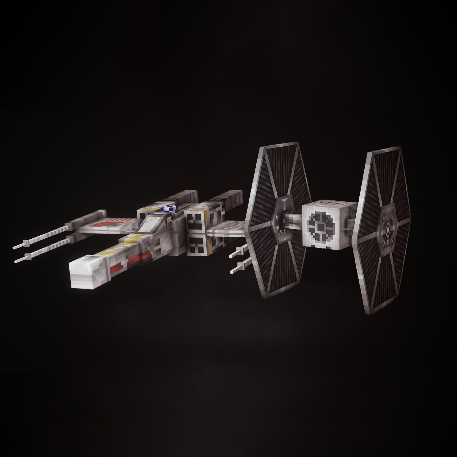 ArtStation - X-Wing & Tie Fighter - Disneyland Paris