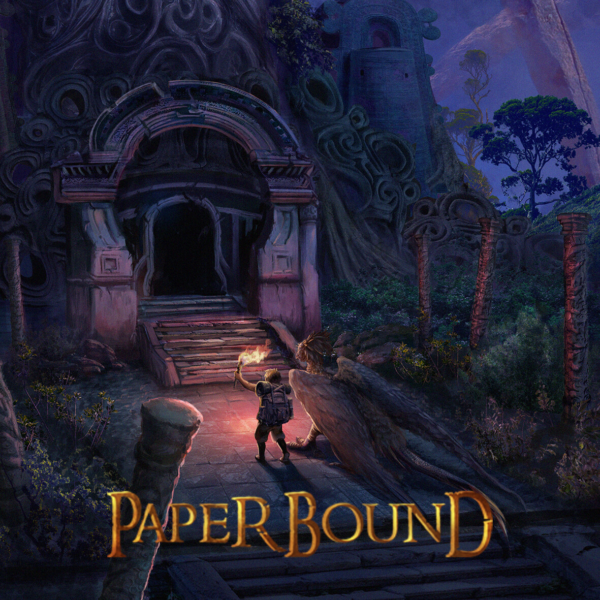 ArtStation - Paperbound Keyart - Kinkaku-Ji's Secret