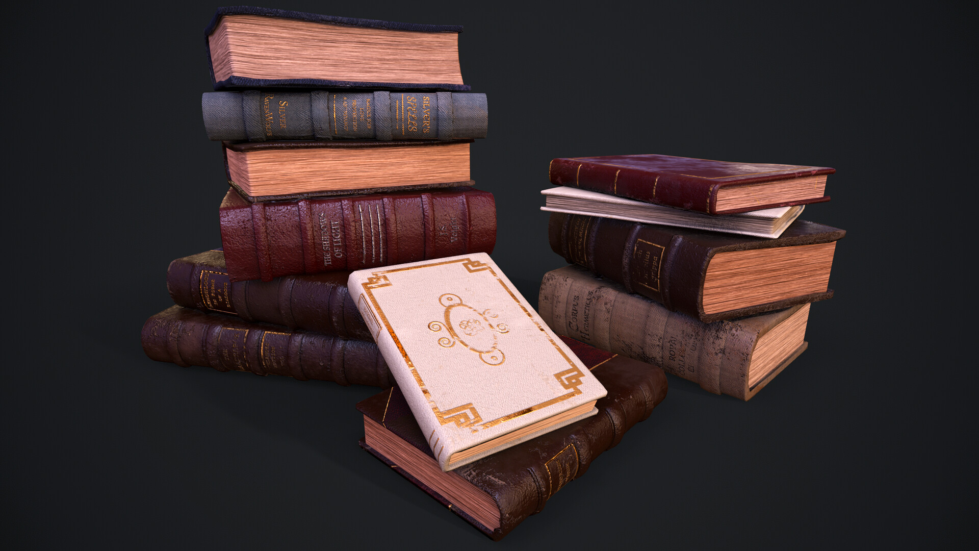 ArtStation - Pile of Metaphysical Books