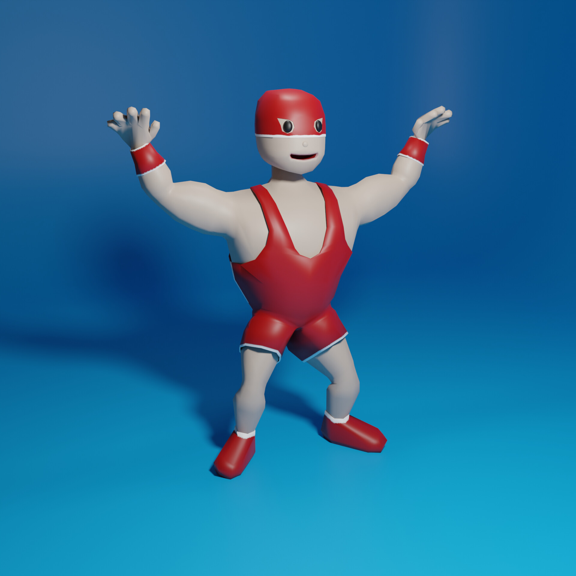 ArtStation - Low Poly Wrestler