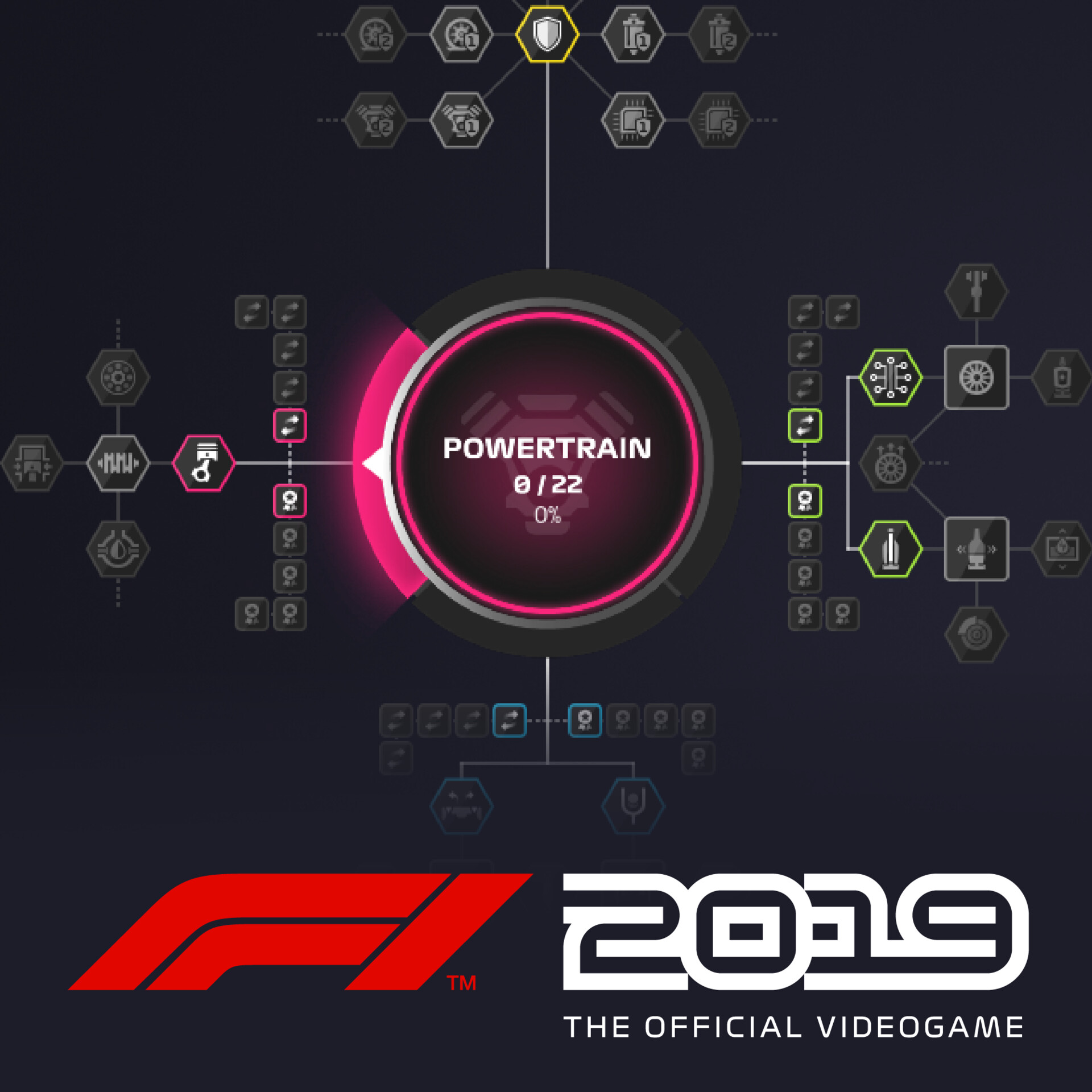 ArtStation - F1 2019 - R&D Skill Tree UI