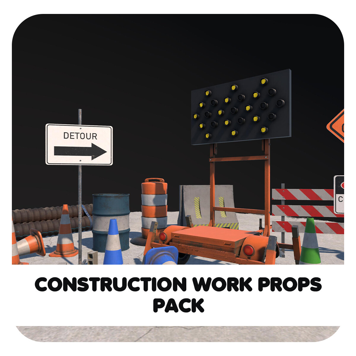 ArtStation - Construction Props Pack